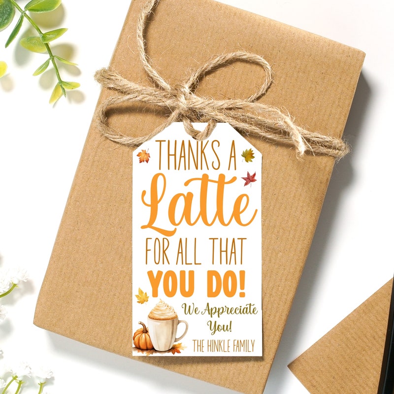 Thanks a Latte - Etsy