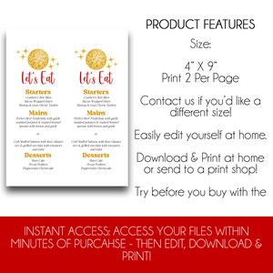 EDITABLE Gold Disco Ball Menu | Retro Disco Party Menu | Disco Party ...