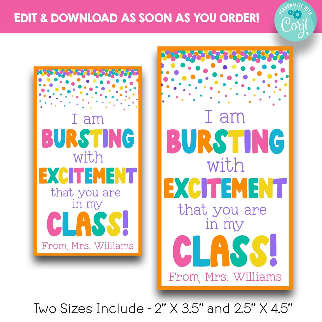 EDITABLE Pastel Back to School Survival Kit Tags | I Am Bursting With ...