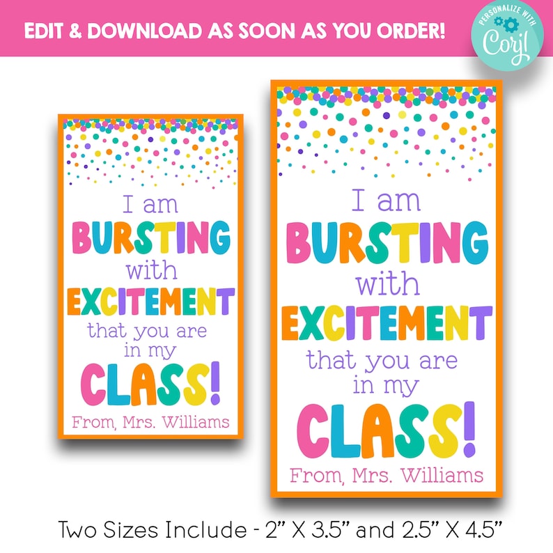 EDITABLE Pastel Back to School Survival Kit Tags | I Am Bursting With ...