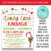 EDITABLE Candy Cane Fundraiser Flyer Holiday PTO Fundraising Flyers ...