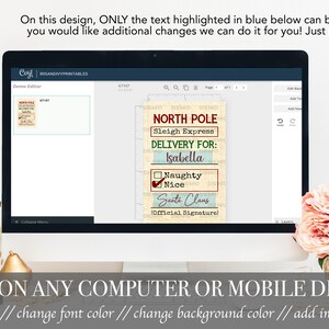 EDITABLE North Pole Santa Gift Tags | From Santa Gift Tags for Kids ...