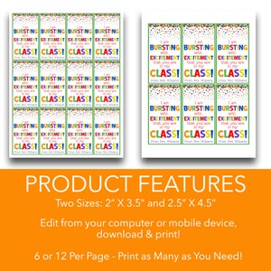 EDITABLE Bright Back to School Survival Kit Tags | I Am Bursting With ...