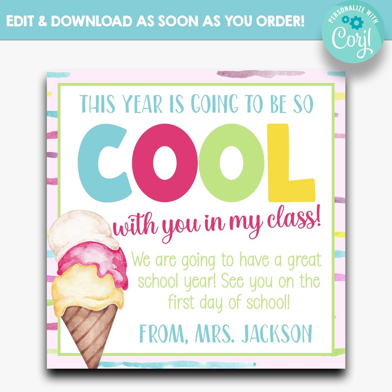 EDITABLE This Year is Going to Be so Cool With You in My Class Square ...