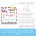 EDITABLE You Are All That & a Bag of Chips Square Gift Tags | Chip ...