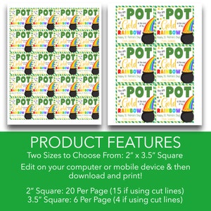EDITABLE You Are the Pot of Gold at the End of My Rainbow St Patrick's ...