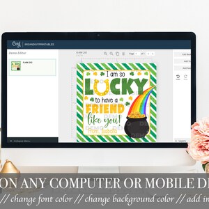 EDITABLE I Am so Lucky to Have a Friend Like You St. Patrick's Day ...