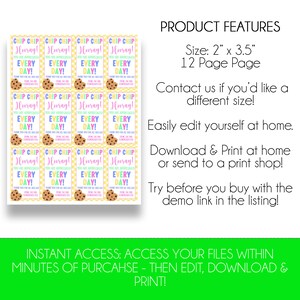 EDITABLE Chip Chip Hooray You Are Appreciated Every Day Gift Tags ...