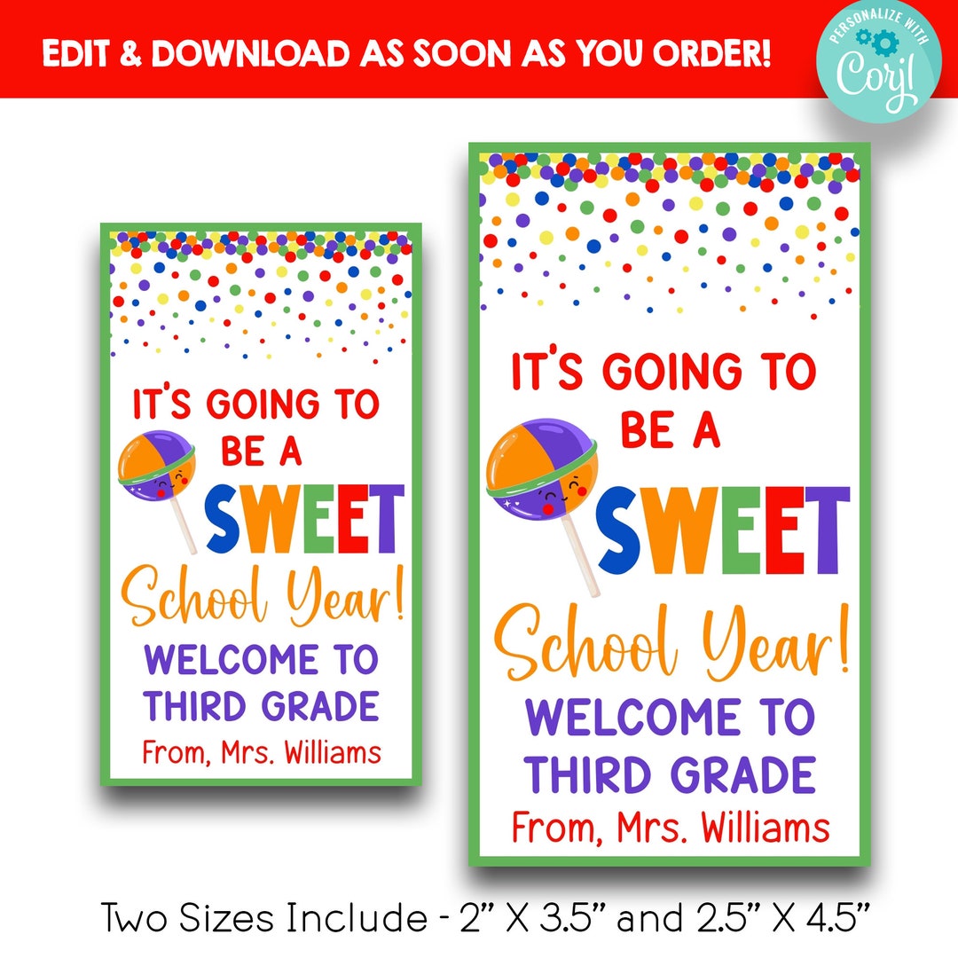 EDITABLE Bright Back to School Survival Kit Tags | It's Going to Be a ...