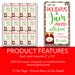 EDITABLE Christmas Jam Gift Tag | Hope Your Holidays Are Jam-packed ...