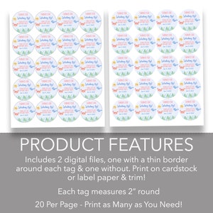 INSTANT DOWNLOAD - Editable Under the Sea Birthday Party Thank You ...