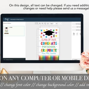 EDITABLE Congrats Preschool Graduate Rectangle Gift Tags | Preschool ...