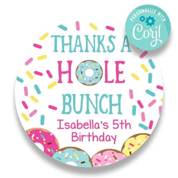 Donut Thank You - Etsy