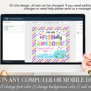 EDITABLE Goldfish Valentine Favor Tags | You Are O-fish-ally Awesome ...