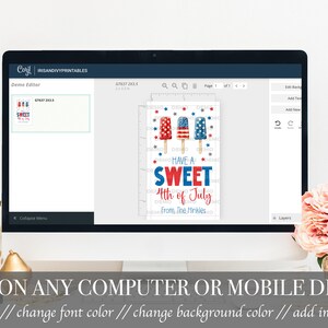 EDITABLE Have a Sweet Fourth of July Gift Tags | Popsicle July 4 Treat ...