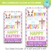 EDITABLE No Bunny Loves You Like Jesus Easter Gift Tags | Christian ...