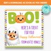 EDITABLE BOO Here's a Treat for You Halloween Treat Tag - Etsy