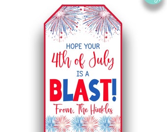EDITABLE Have a Sweet 4th of July Gift Tags Popsicle Treat Bag Tags ...