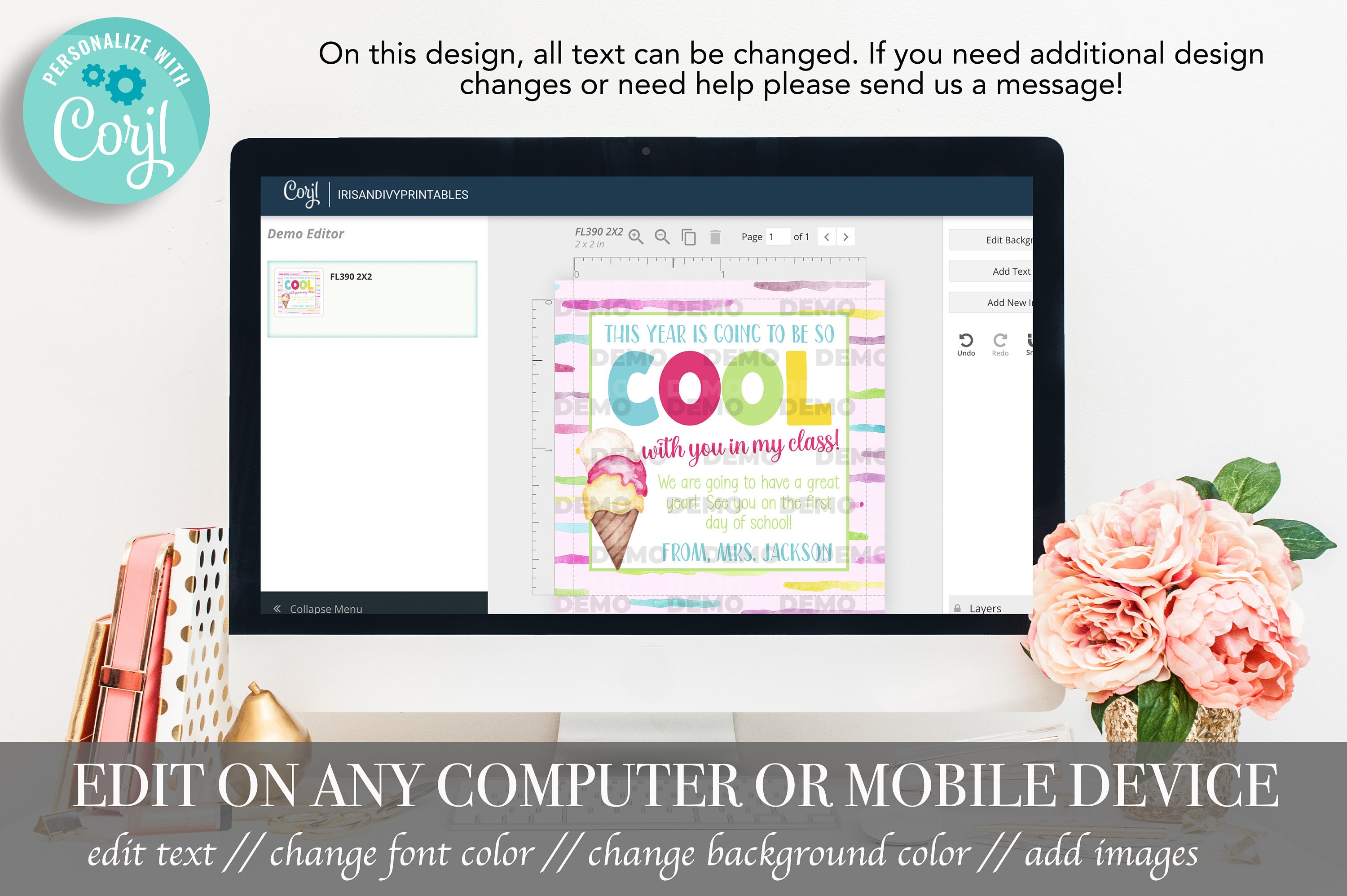 EDITABLE This Year is Going to Be so Cool With You in My Class Square ...