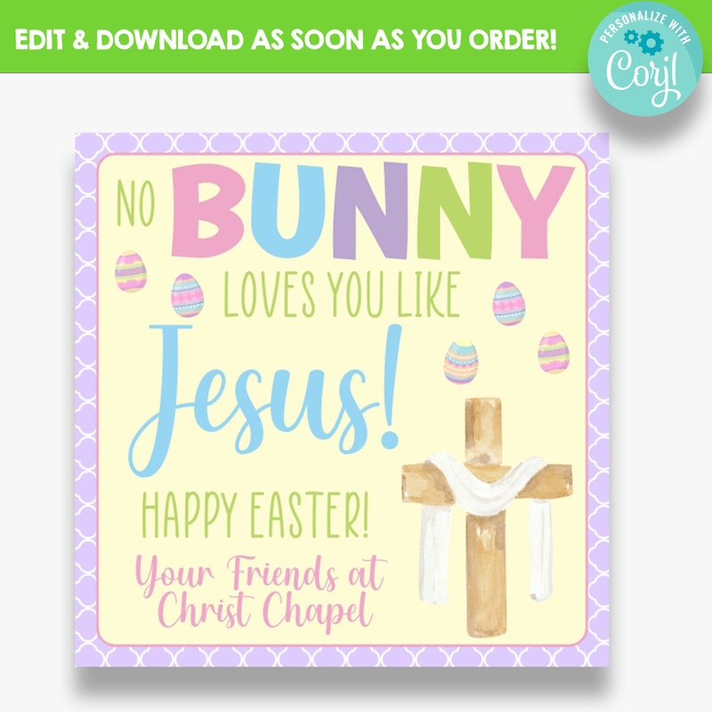No Bunny Loves You Like Jesus - Etsy