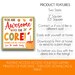 EDITABLE You Are Awesome to the Core Fall Treat Tags | Caramel Apple ...