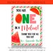 INSTANT DOWNLOAD You Are One in a Melon Appreciation Sign | Watermelon ...