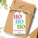 EDITABLE Ho Ho Ho Retro Merry Christmas Gift Tags | Editable Christmas ...