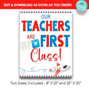 EDITABLE Plane Awesome Teacher Appreciation Week Bundle | Travel Themed ...