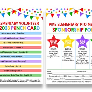 Editable PTO Flyer Bundle | PTO Membership Bundle | Printable School ...