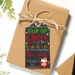 EDITABLE Coffee Christmas Gift Tag Cup of Cheer Holiday Appreciation ...