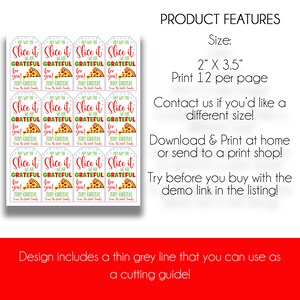 EDITABLE Christmas Pizza Gift Tags | Any Way You Slice It We Are ...