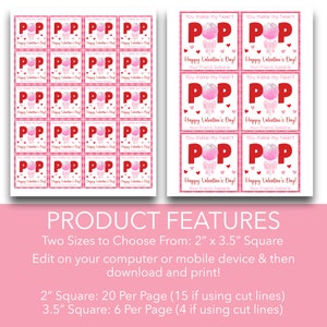 EDITABLE Cake Pop Valentine Gift Tag | You Make My Heart Pop Valentine ...