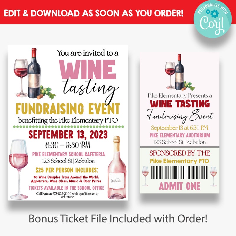 Wine Invitations - Etsy