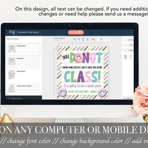 EDITABLE You Donut Know How Excited I Am to Have You in My Class Back ...