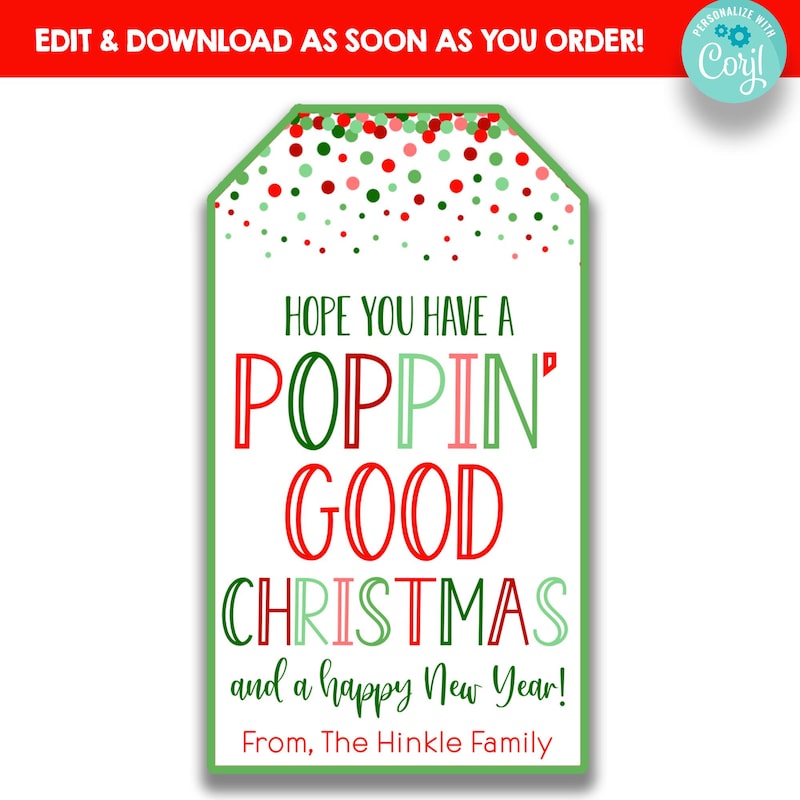 Christmas Popcorn - Etsy