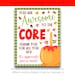 INSTANT DOWNLOAD | You Are Awesome to the Core Caramel Apple ...