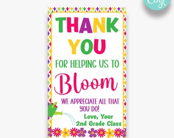 EDITABLE Teacher Appreciation Gift Tags Printable Teacher - Etsy