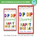 EDITABLE First Day of School Treat Tags Bright Dip Dip Hooray Happy ...