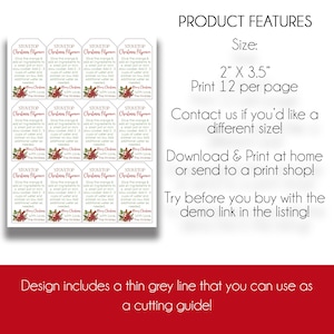 EDITABLE Christmas Potpourri Gift Tags | Stove Top Potpourri Holiday ...
