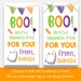 EDITABLE Halloween Favor Tags Boo Halloween Treat Tags Printable ...