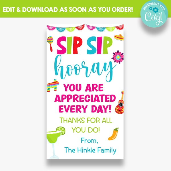 Sip Sip Hooray - Etsy