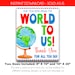 INSTANT DOWNLOAD | Our Teachers Mean the World to Us Sign | Travel ...