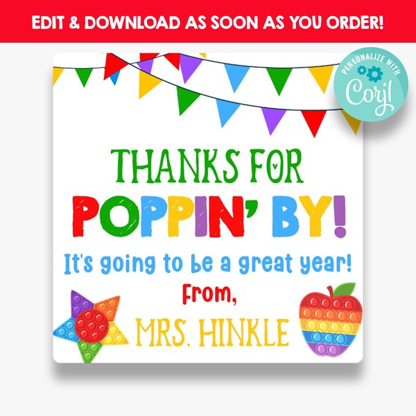 Welcome Bag Tags - Etsy