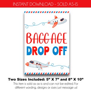 INSTANT DOWNLOAD | Airplane Birthday Party Sign Bundle | Party Fueling ...