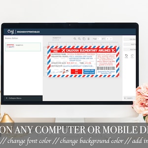 EDITABLE Boarding Pass Ticket | Teacher Appreciation Week Printable ...