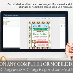 EDITABLE Boy Elf Report Card Printable Elf Report Card Kid's Christmas ...