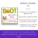 EDITABLE BOO Here's a Treat for You Halloween Treat Tag Halloween Gift ...