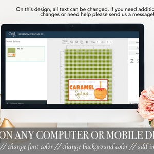 EDITABLE Caramel Apple Bar Topping Signs | Caramel Apple Bar Food Tents ...