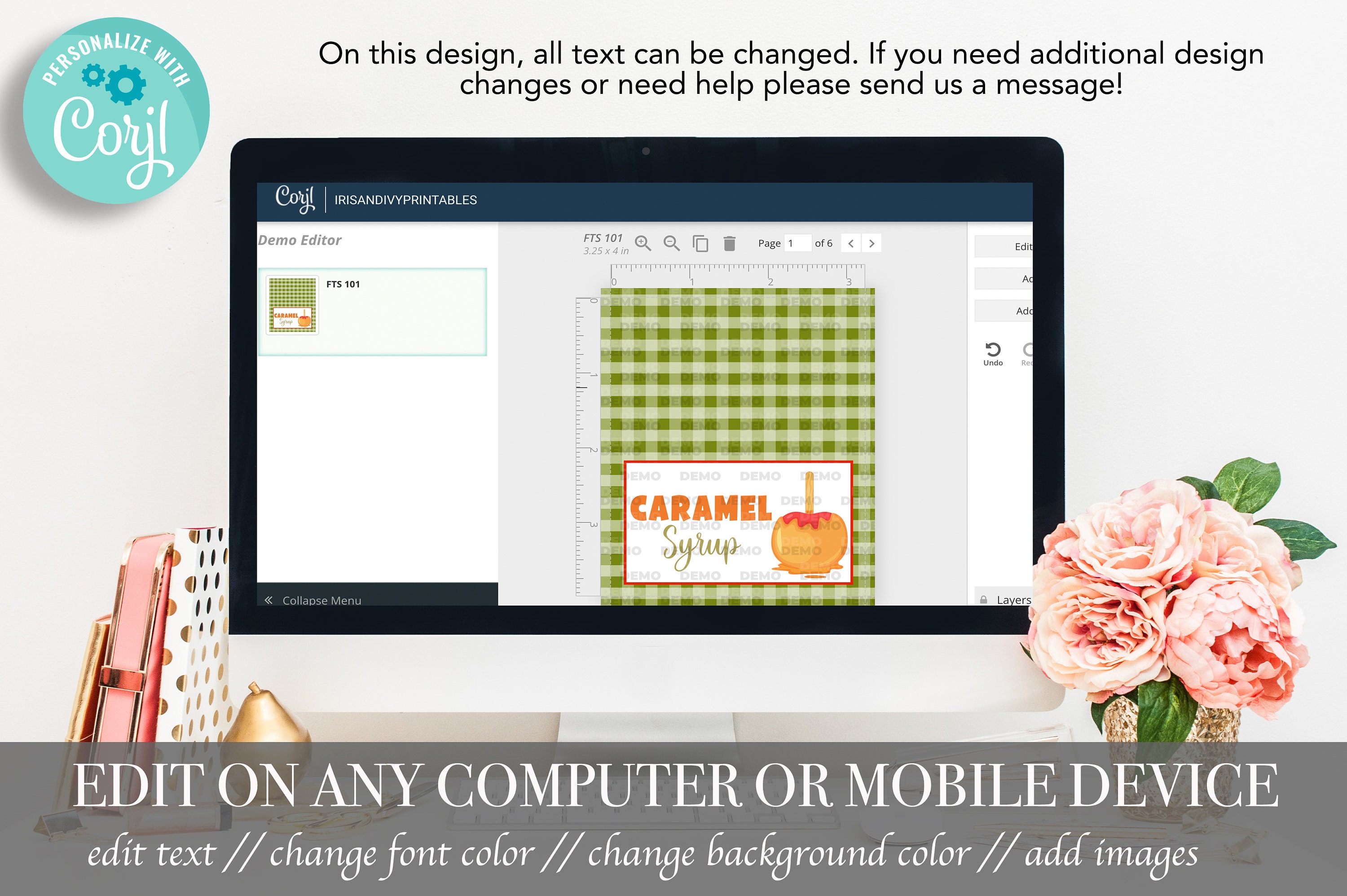 EDITABLE Caramel Apple Bar Topping Signs | Caramel Apple Bar Food Tents ...