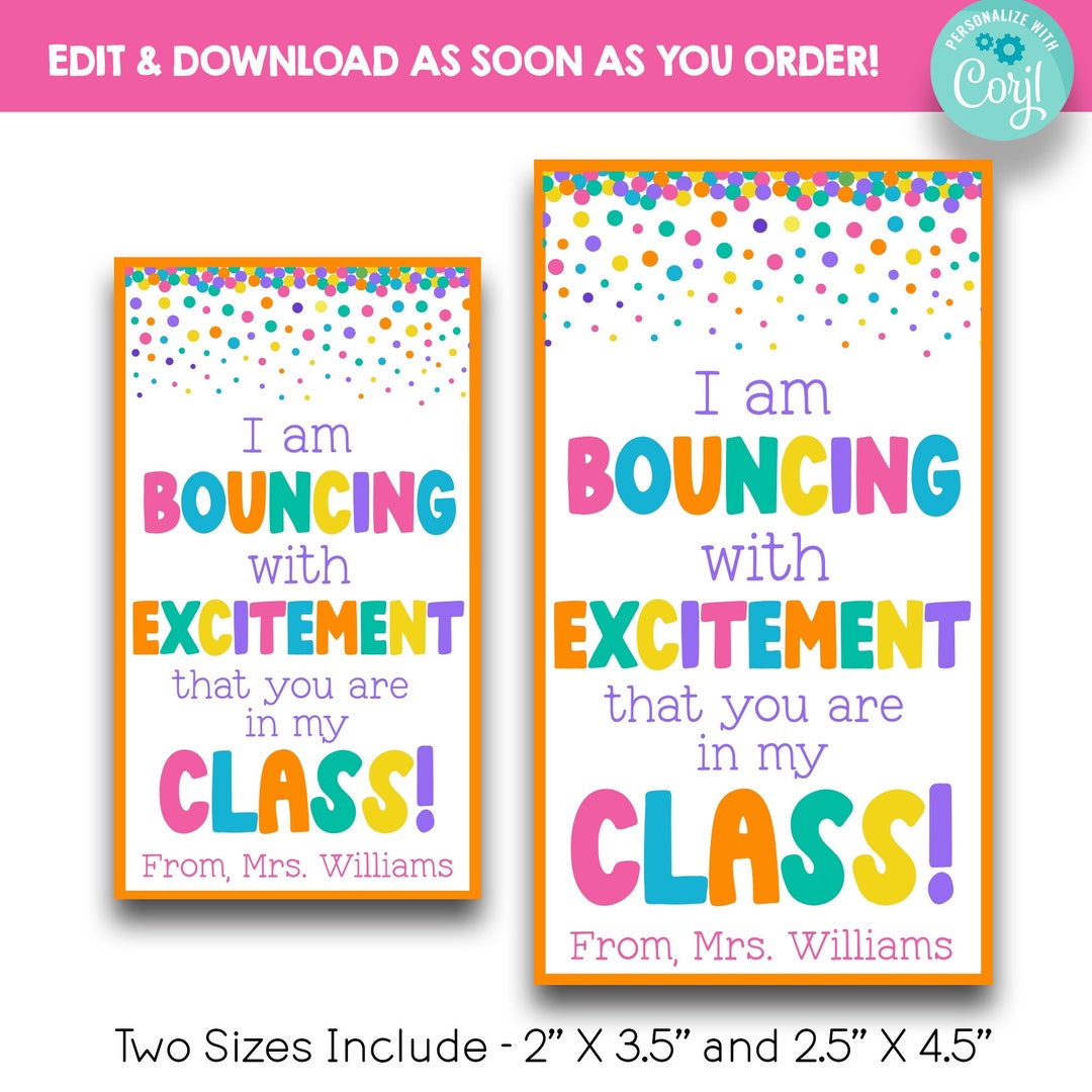 EDITABLE Pastel Back to School Survival Kit Tags | I Am Bouncing With ...